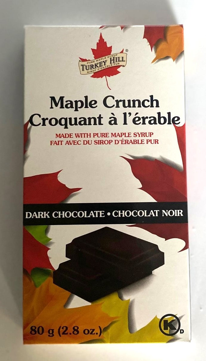 Maple Crunch Dark Chocolate Bar - 80g – Turkey Hill Sugarbush